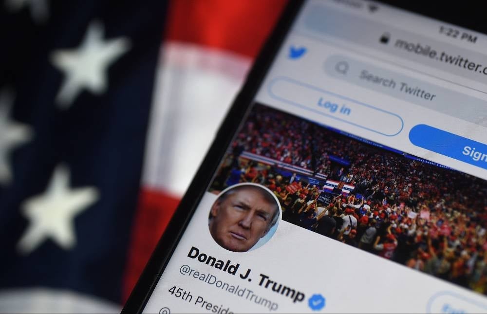 Trump's Twitter account reappears after Musk's poll - Sinar Daily