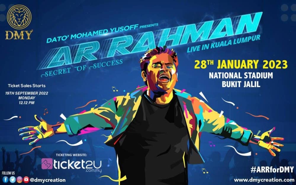 AR Rahman rocks Bukit Jalil to celebrate 30-year musical journey ...