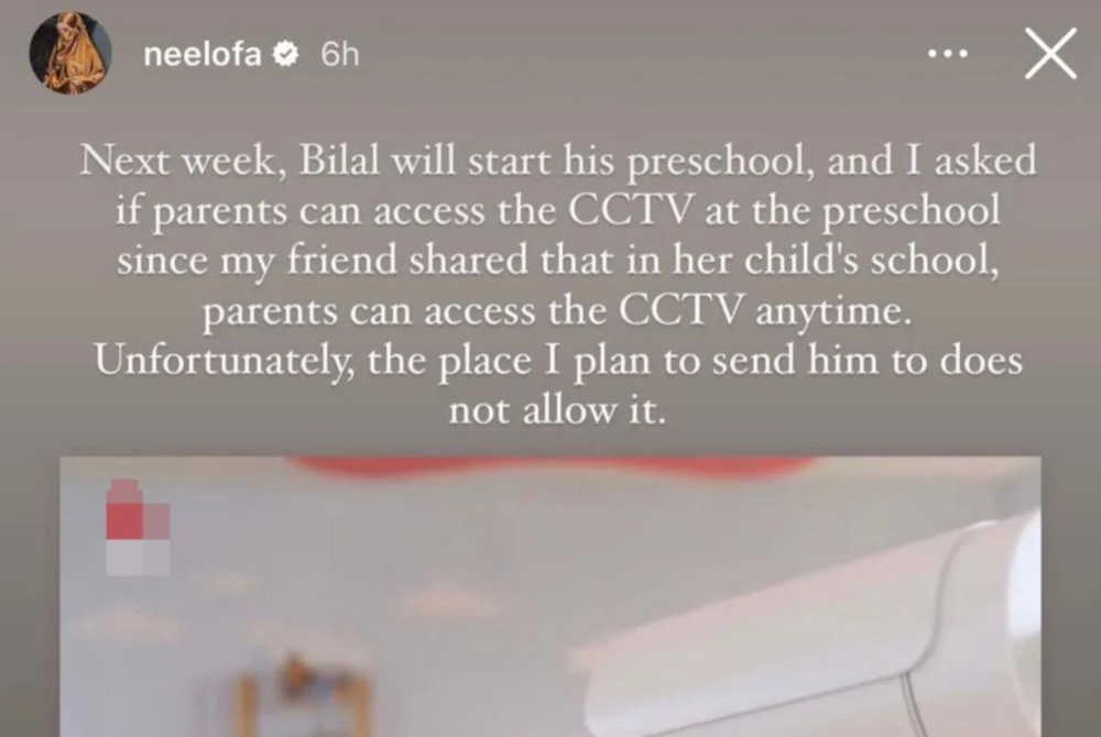 Neelofa disappointed over no access to CCTV at son's pre-school - Sinar ...