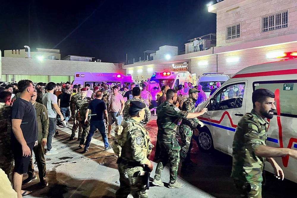 100 killed in fire during wedding at Iraq event hall - Sinar Daily