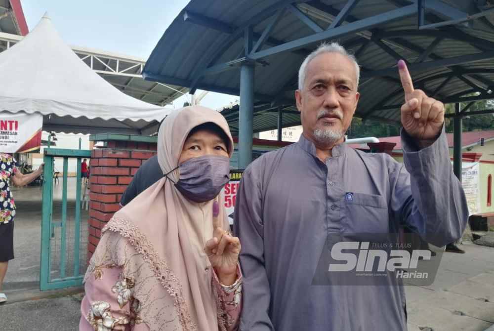 KKB polls: Senior couple travels nearly 200km to cast ballots - Sinar Daily