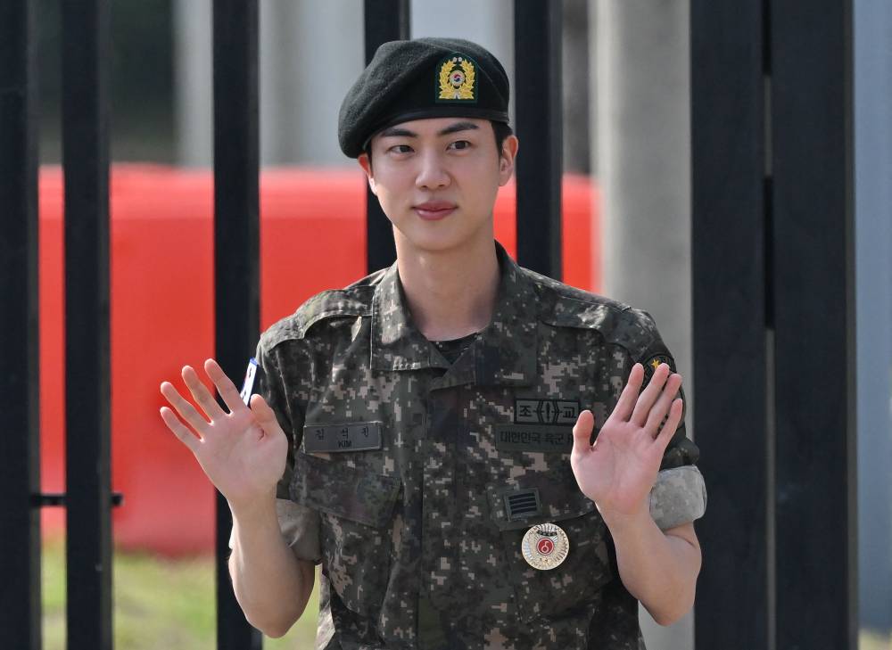 BTS star Jin finishes South Korean military service - Sinar Daily