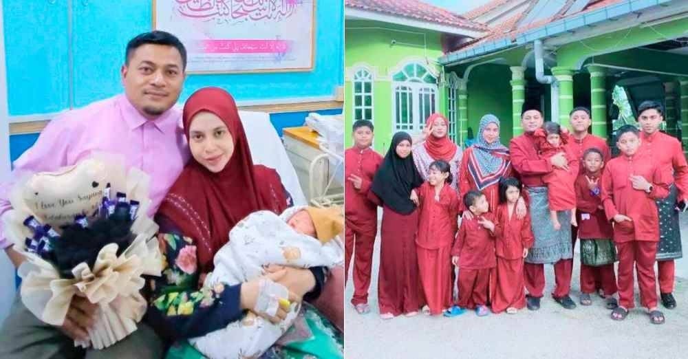Rezeki anak ramai, usia 39 tahun lelaki ini sambut cahaya mata ke-12 ...