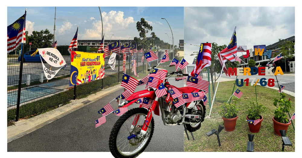Perang bendera dengan lebih 500 jalur gemilang dikibar, sepakat hias ...