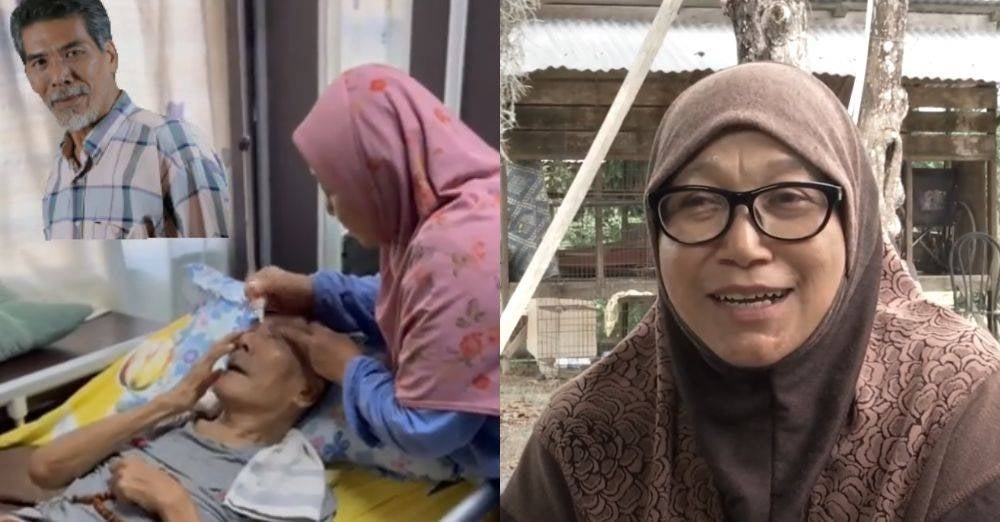 Aktor Roslan Saleh semakin uzur, pengorbanan isteri menjaga lebih 2 tahun jadi perhatian. 'Moga ...