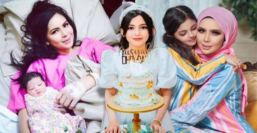 'Cantik macam mummy.' Birthday Aaisyah 10 tahun, Che Ta throwback momen bersalin. Foto pertama ...