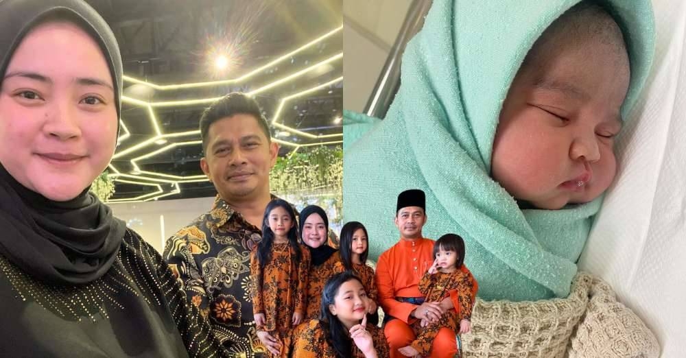 Comel! Almy Nadia, Fizz Fairuz kongsi foto puteri kelima. Ramai tertawan 'semangatnya' Nur ...