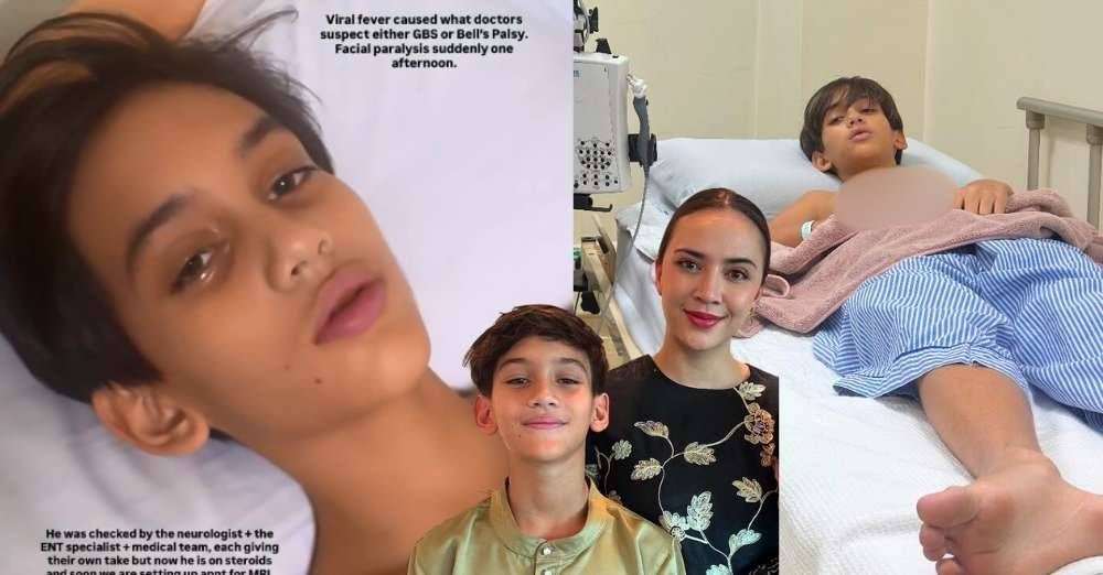Anak Diana Danielle lumpuh muka disyaki Bell's palsy, tak mampu sebut M ...