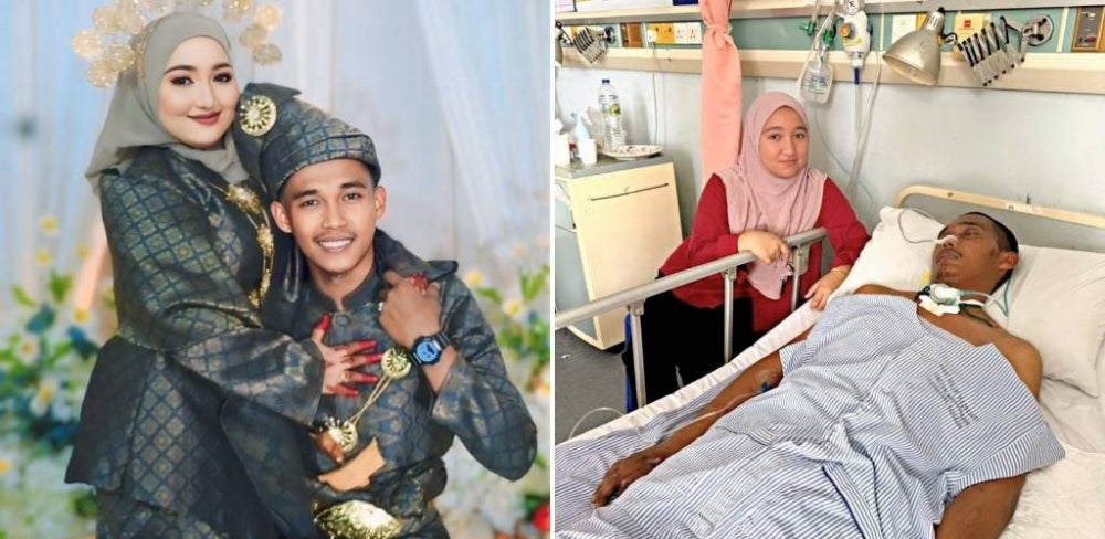 Baru enam bulan kahwin, suami koma jadi mangsa ragut- 'Saya hanya mampu ...
