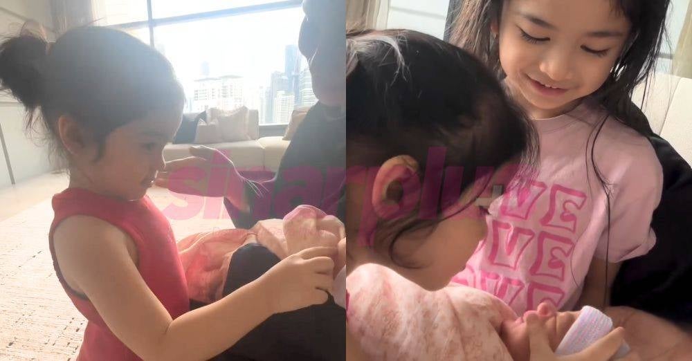 'Satu lagi kebahagiaan keluarga…' Izara Aishah, Adib Khalid perkenal ...