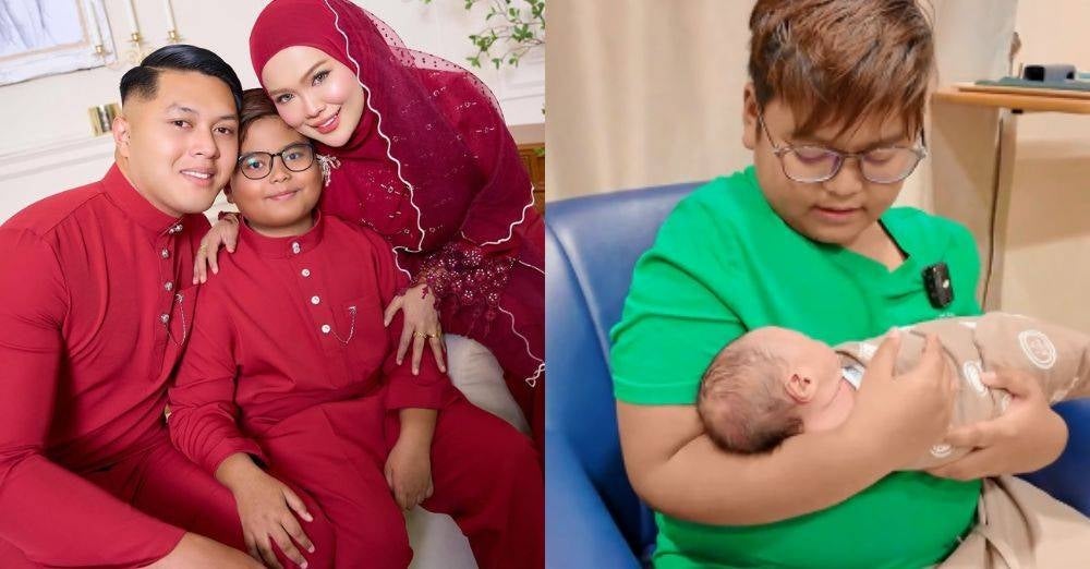 10 tahun menanti, Bella Park kongsi momen anak sulung teruja jumpa adik ...