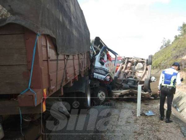 Pemandu, kelindan trak tunda maut kemalangan