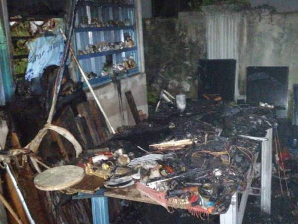 Stor simpan barang lama terbakar - Sinar Harian