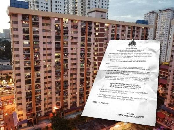 Kerap bocor, DBKL tamatkan gas berpaip PA Seri Perak