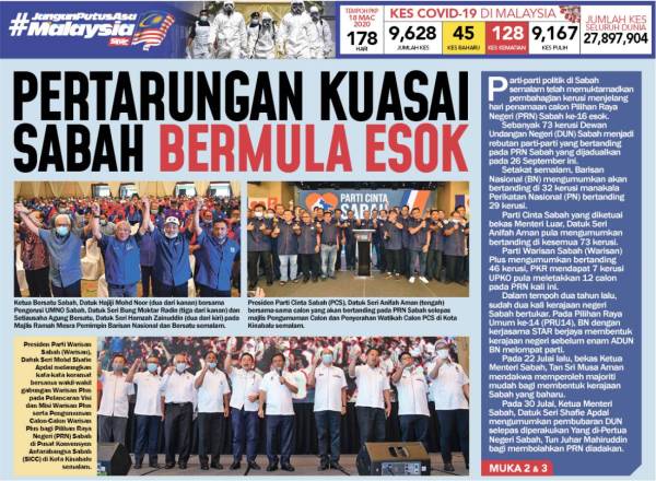 SINAR HARIAN 11 SEPTEMBER 2020 - Sinar Harian