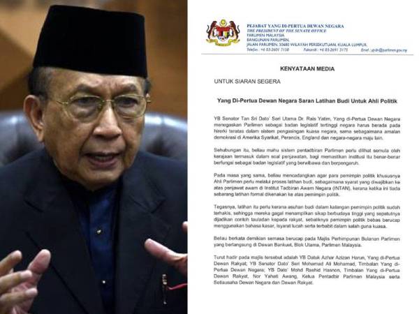 Kerajaan perlu lihat semula sistem pentadbiran Parlimen: Rais Yatim ...