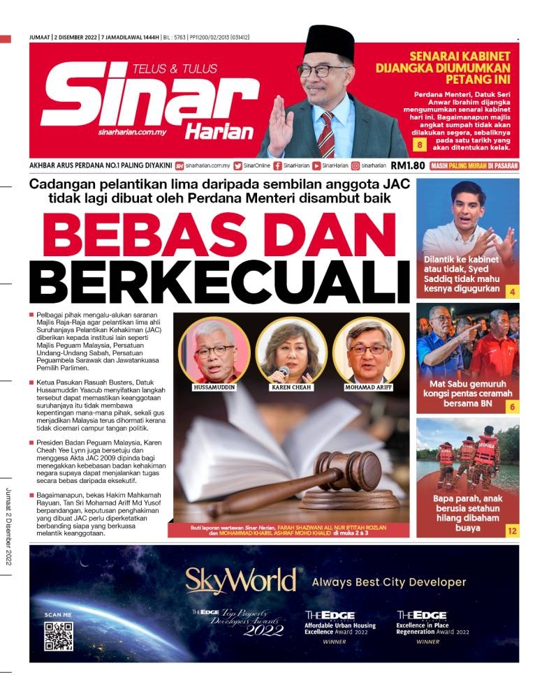 SINAR HARIAN 2 DISEMBER 2022 - Sinar Harian