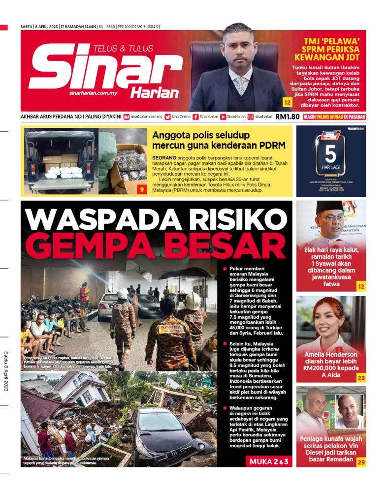 SINAR HARIAN 8 APRIL 2023 - Sinar Harian