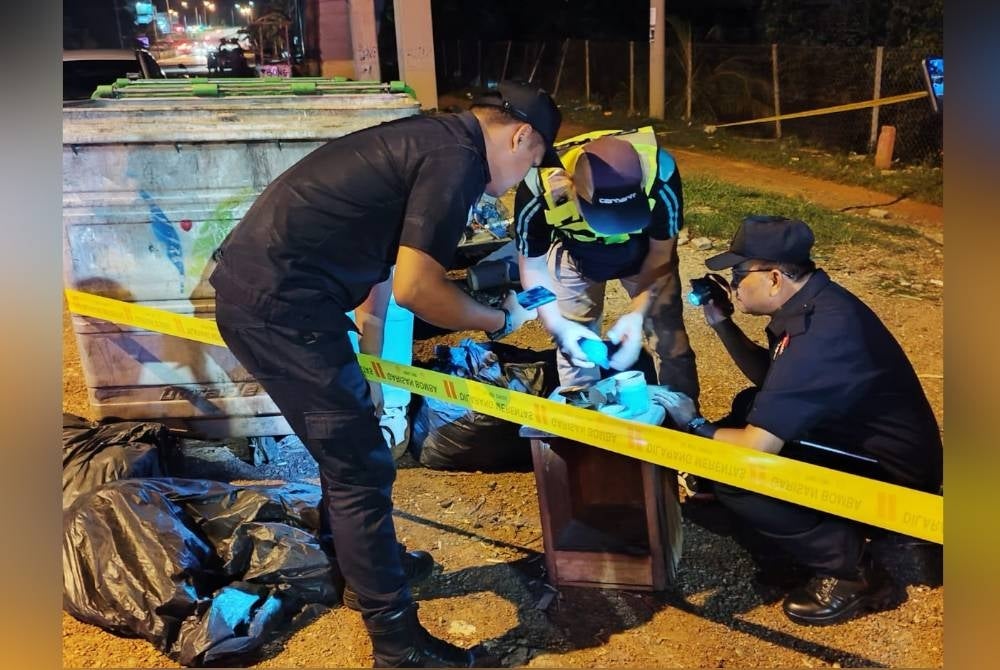 Bom tangan latihan ditemui tepi tong sampah - Sinar Harian