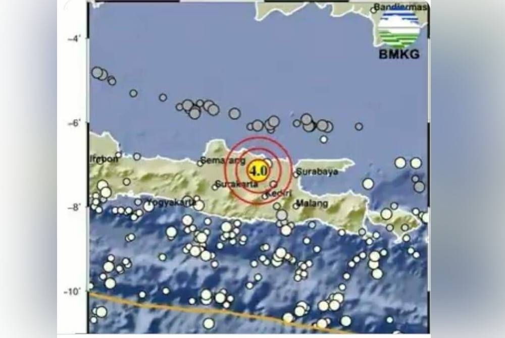 Dua gempa bumi gegarkan Pulau Jawa - Sinar Harian