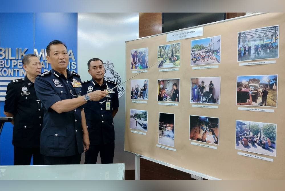 419 individu ditahan dalam Ops Tapis Khas Se-Malaysia di Pahang - Sinar ...