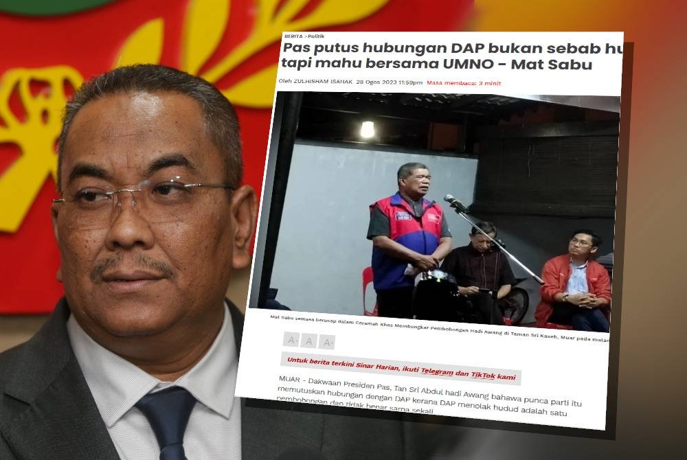 Pendedahan Mat Sabu bukan benda baharu - Sanusi - Sinar Harian