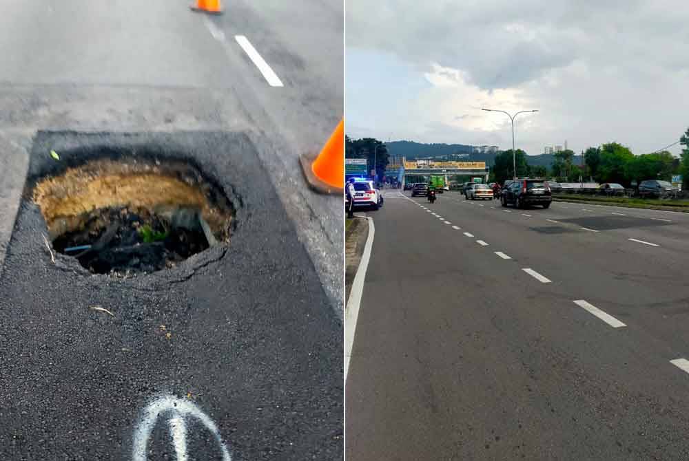 Lubang besar di MRR2 dibaik pulih - Sinar Harian