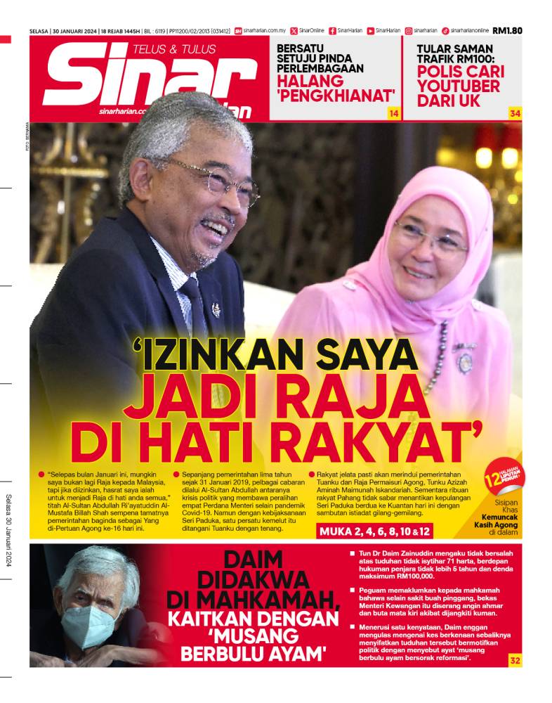 SINAR HARIAN 30 JANUARI 2024 - Sinar Harian