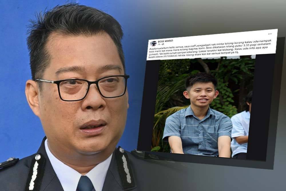 Pempengaruh Boss Mario hilang, kereta ditemukan di Pantai Klebang ...