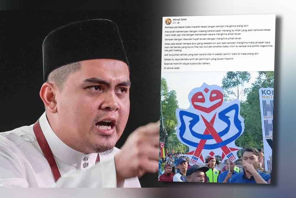 Akmal Saleh berang tindakan cantum logo UMNO, DAP - Sinar Harian