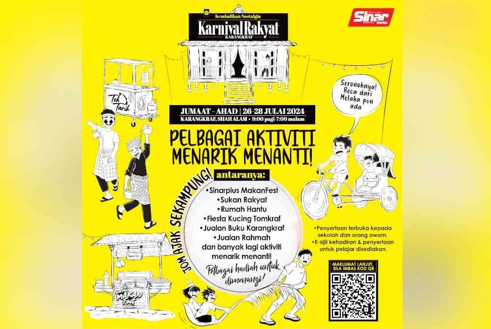 Karnival Rakyat Karangkraf kembalikan nostalgia zaman dahulu - Sinar Harian