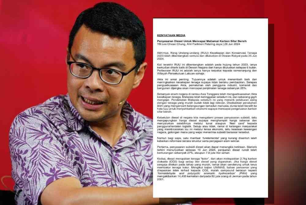 RUU Kecekapan dan Konservasi Tenaga selari penyasaran subsidi diesel