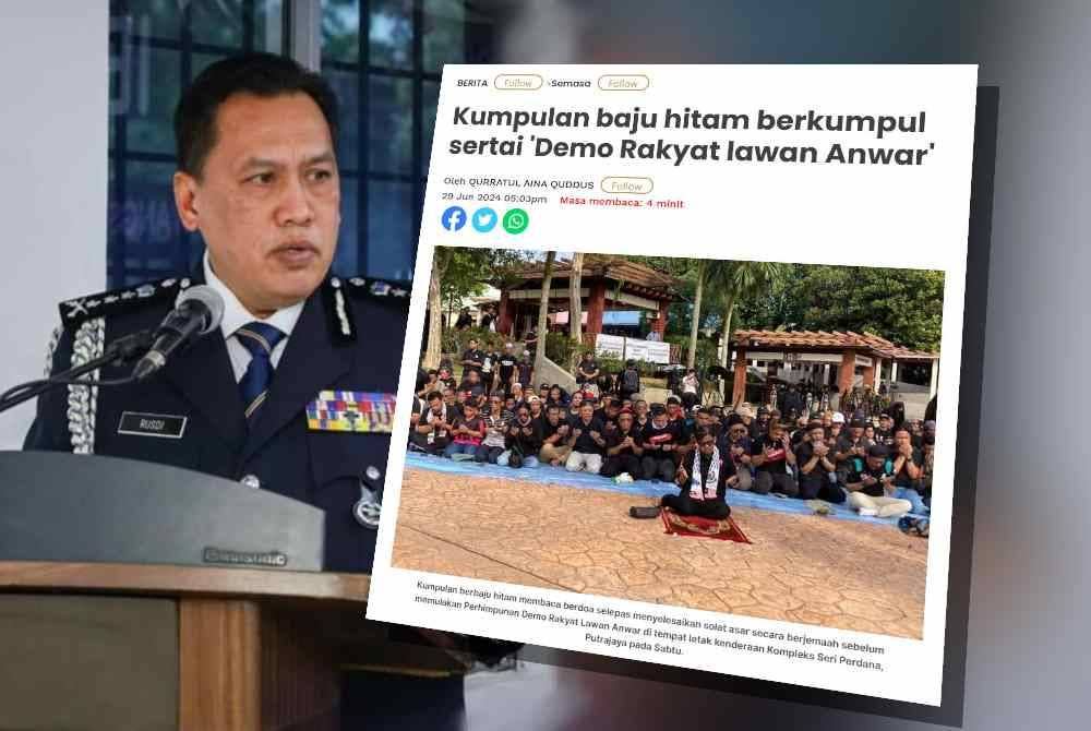 12 individu, penganjur 'Demo Rakyat Lawan Anwar' dipanggil rakam ...