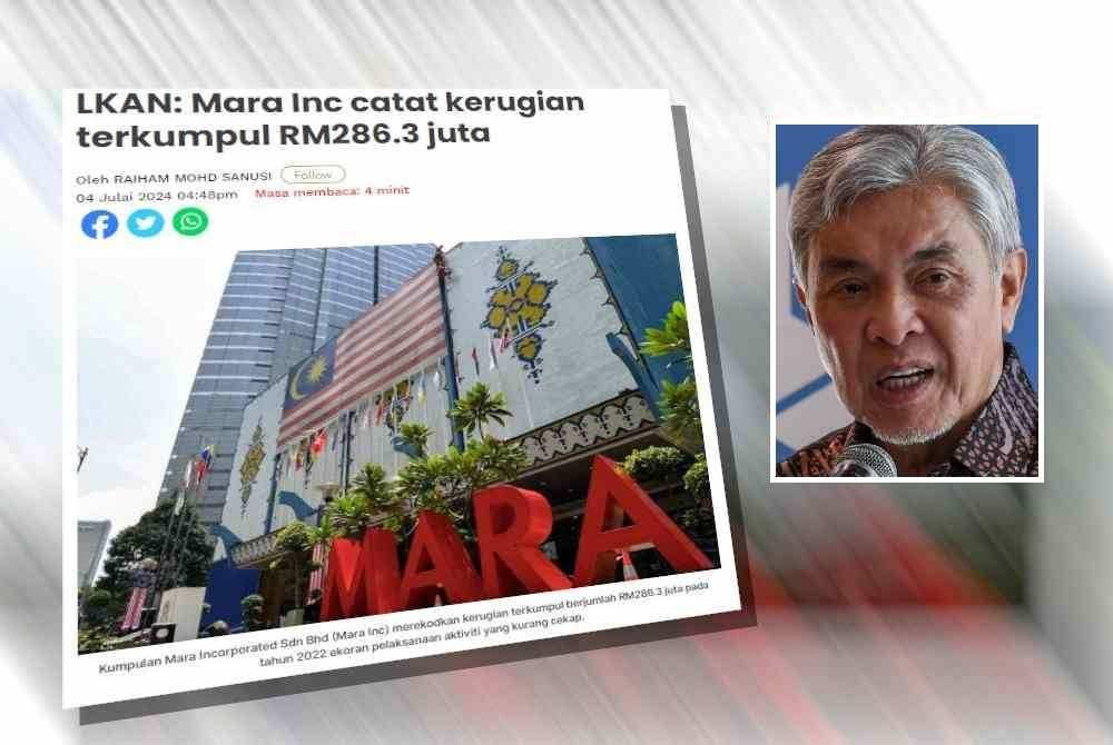 Cari jalan atasi kerugian dialami Mara Inc - Ahmad Zahid - Sinar Harian