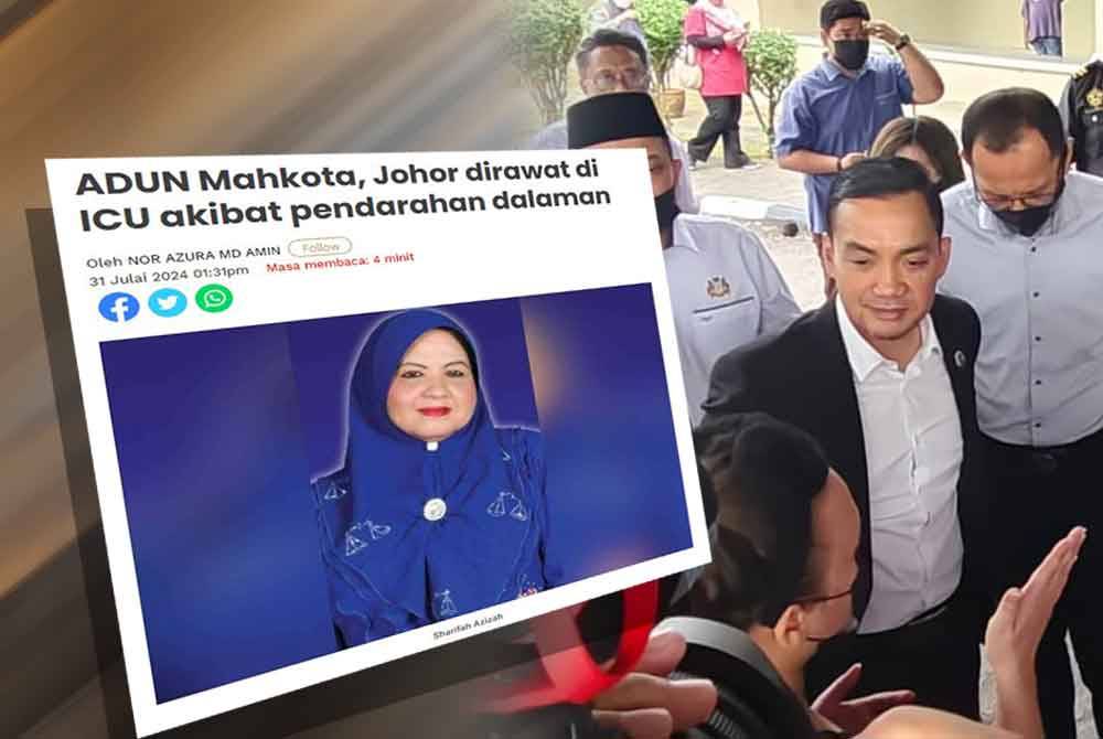 ADUN Mahkota stabil, dalam pemantauan doktor - MB Johor - Sinar Harian