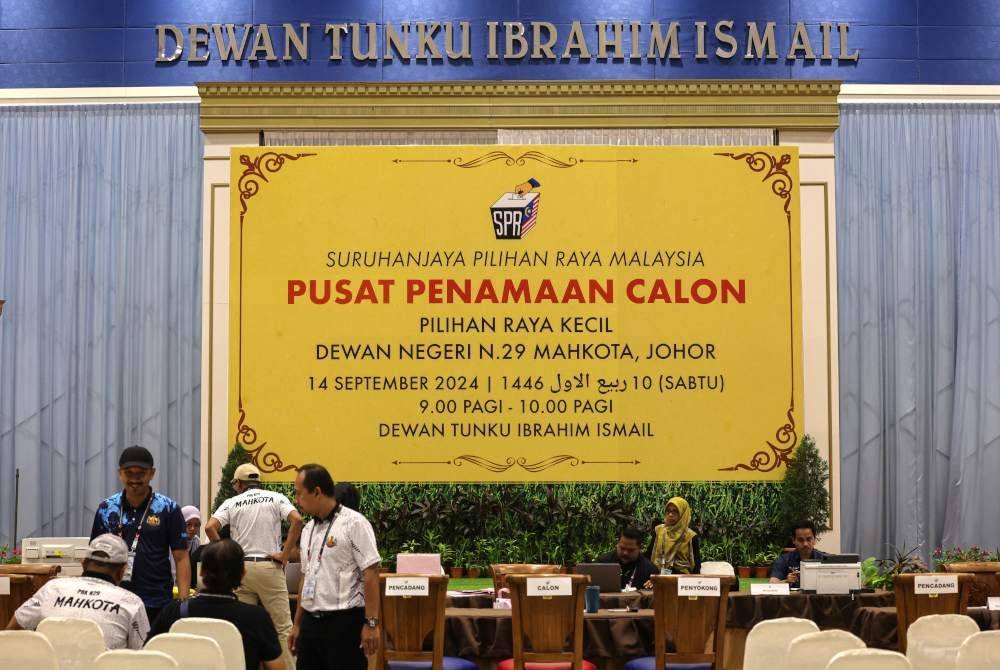 PRK Mahkota: SPR buat persiapan akhir menjelang penamaan calon esok ...