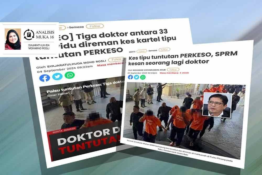 Tipu tuntutan khianat peranan PERKESO - Sinar Harian