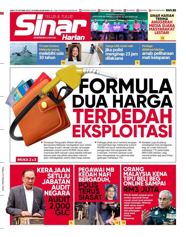 SINAR HARIAN 23 OKTOBER 2024 - Sinar Harian