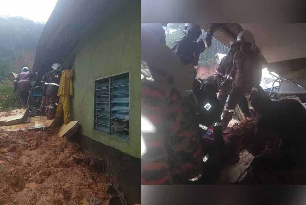 Tiga terperangkap rumah dihempap tanah runtuh - Sinar Harian