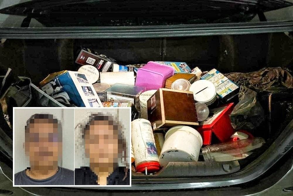 Pasangan kekasih curi tabung derma dicekup - Sinar Harian