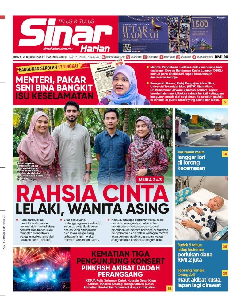 SINAR HARIAN 20 FEBRUARI 2025 - Sinar Harian