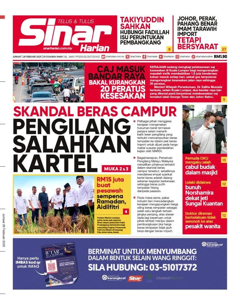 SINAR HARIAN 28 FEBRUARI 2025 - Sinar Harian