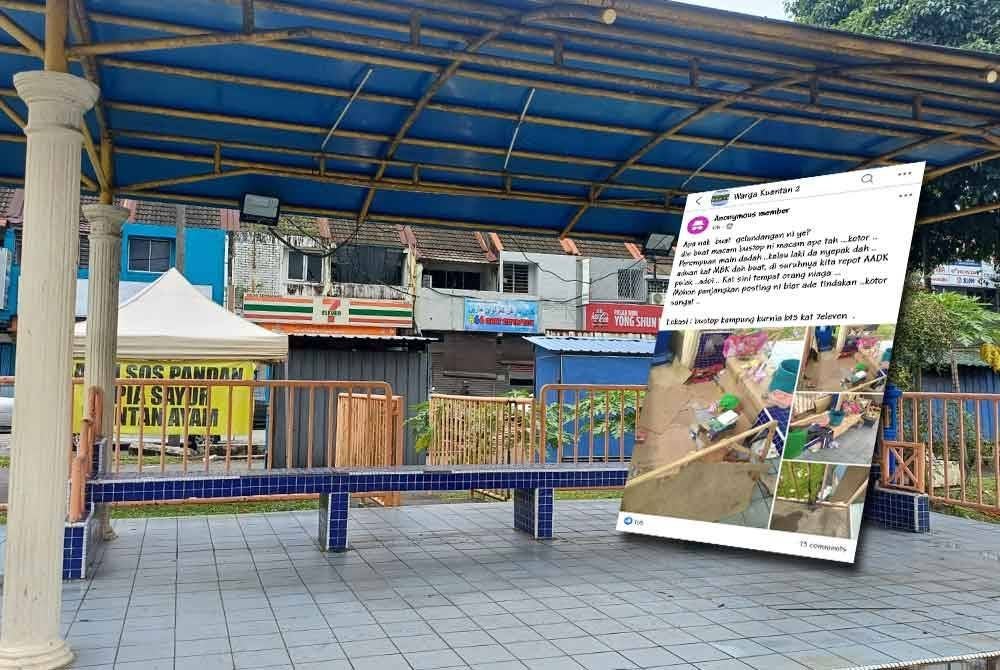 Tular hentian bas di Kuantan jadi tempat tinggal gelandangan - Sinar Harian