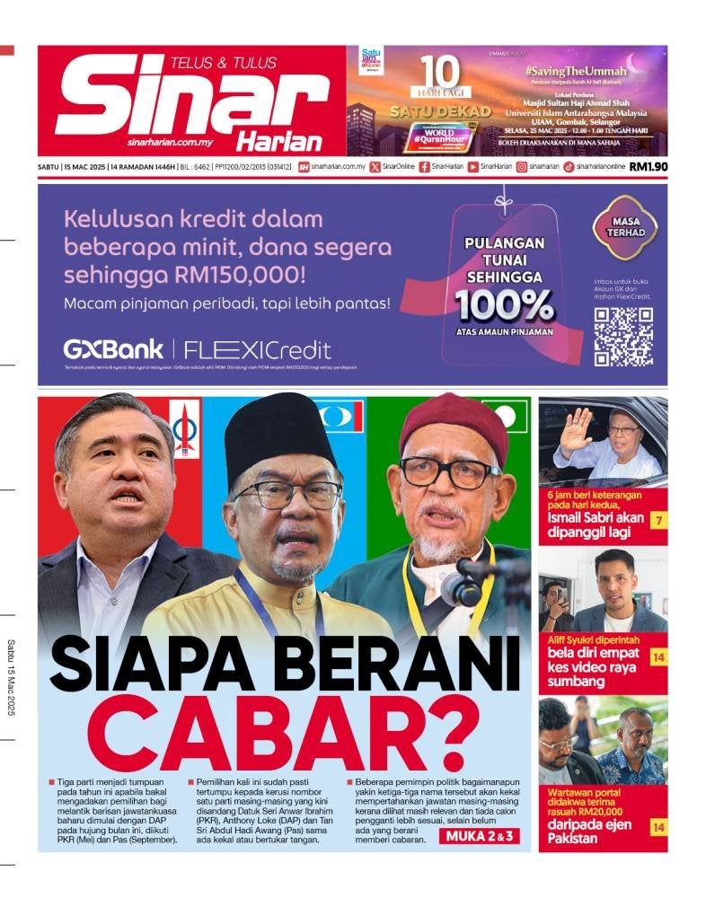 SINAR HARIAN 15 MAC 2025 - Sinar Harian