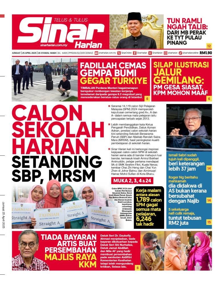 SINAR HARIAN 25 APRIL 2025 - Sinar Harian