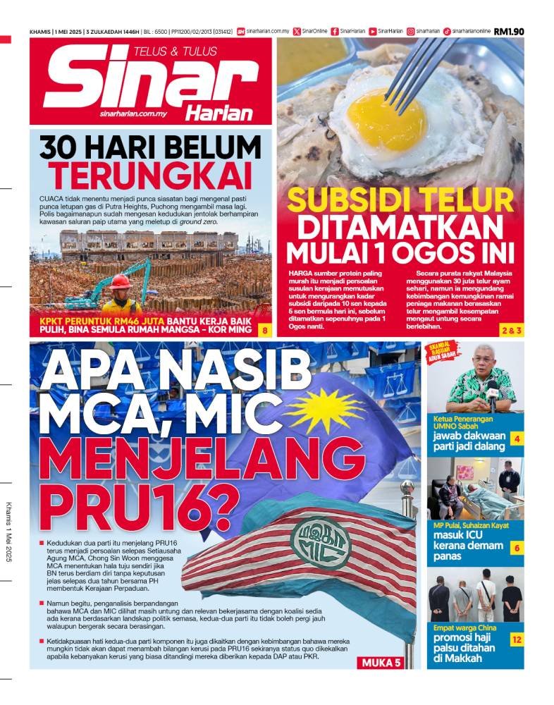 SINAR HARIAN 1 MEI 2025 - Sinar Harian