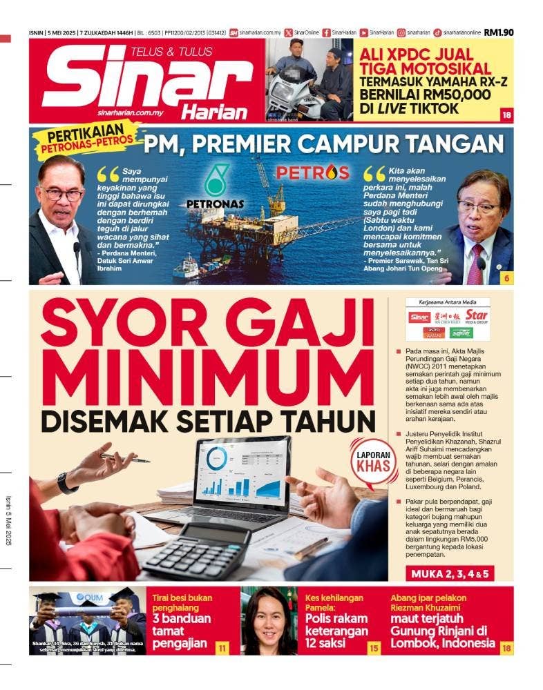 SINAR HARIAN 5 MAY 2025 - Sinar Harian