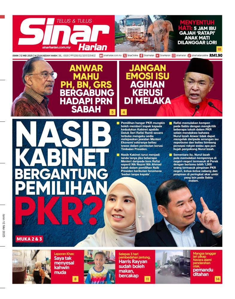 SINAR HARIAN 12 MEI 2025 - Sinar Harian