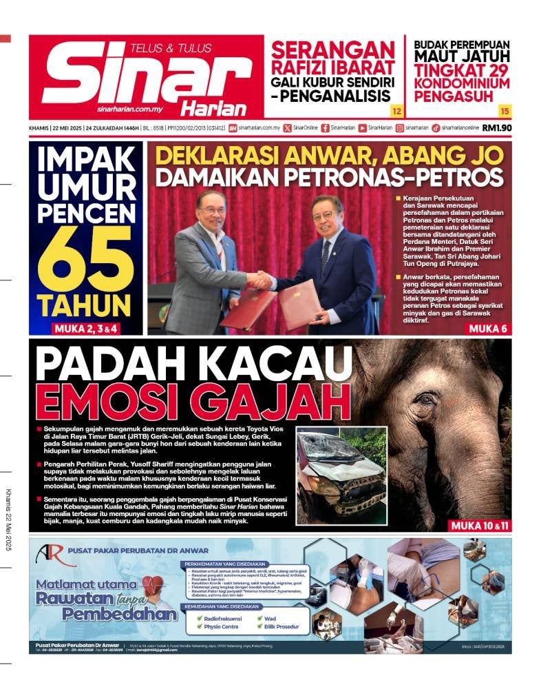 SINAR HARIAN 22 MEI 2025 - Sinar Harian