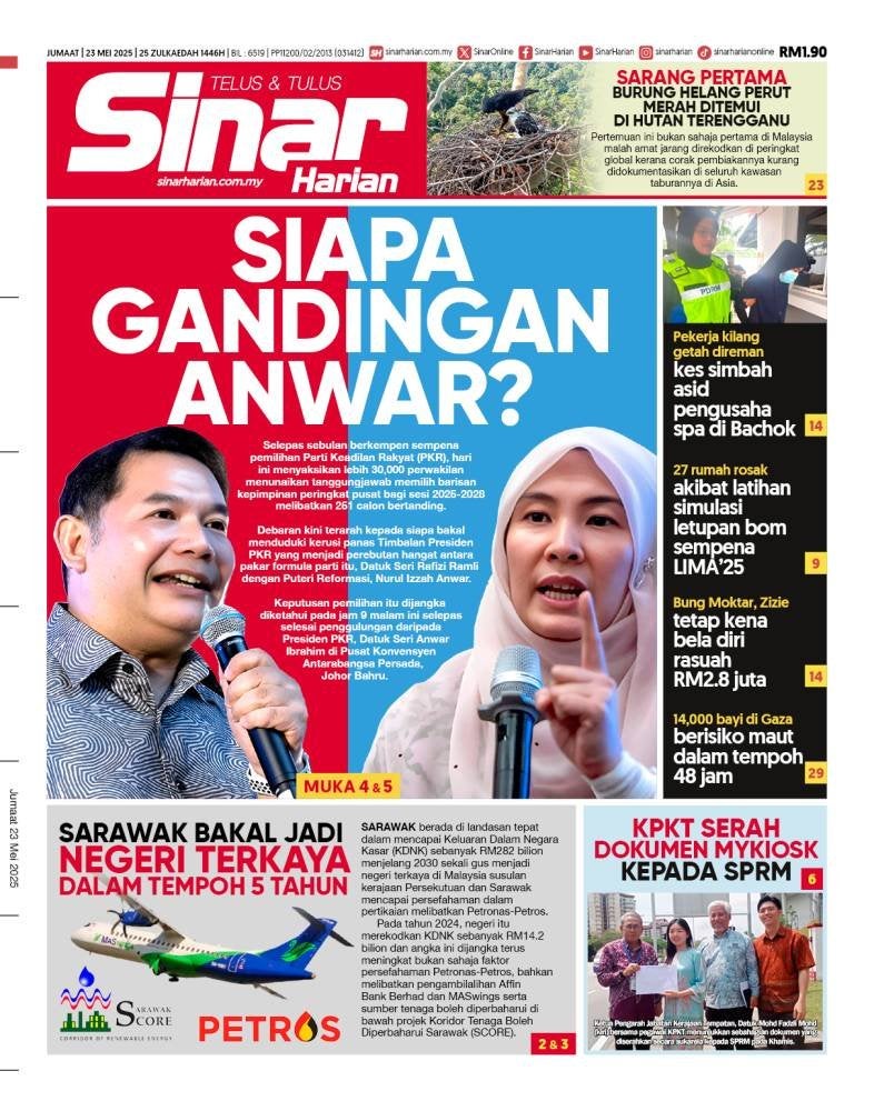 SINAR HARIAN 23 MEI 2025 - Sinar Harian